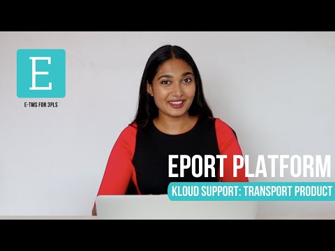 EPORT: How to create a transport product in the 3PL software? | KLOUDIP-COM-GL